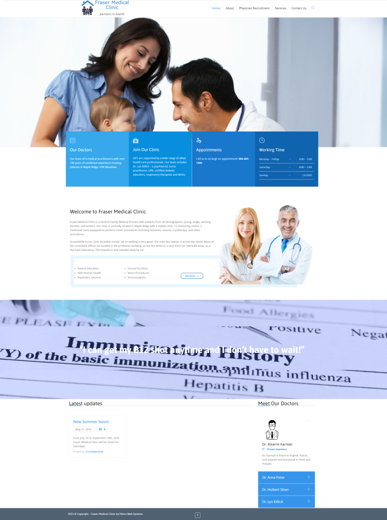 Fraser Medical Clinic – DCL Enterprises